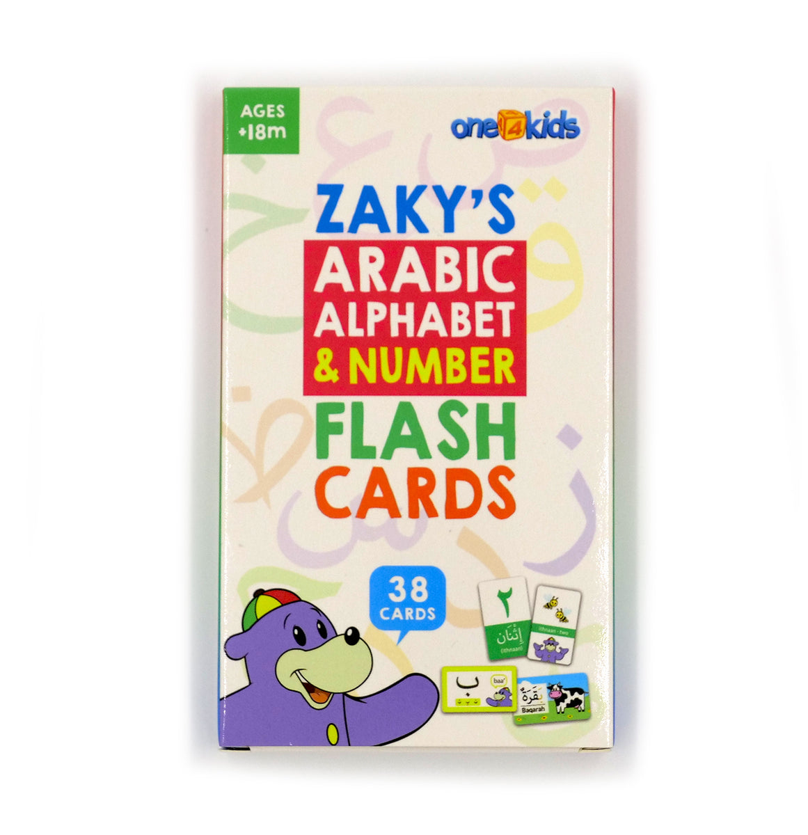 Zaky's Arabic Alphabet & Number Flash Cards | One4Kids Online Store