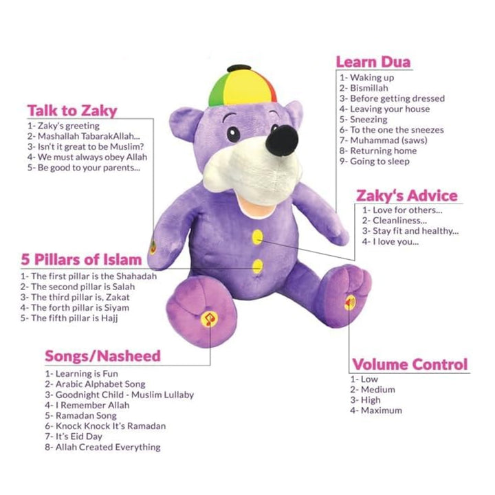Talking & Singing Zaky Toy – One4Kids Online Store